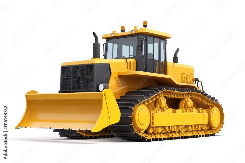 Powerful Bulldozer Moves Earth Efficiently and Safely on Construction ...