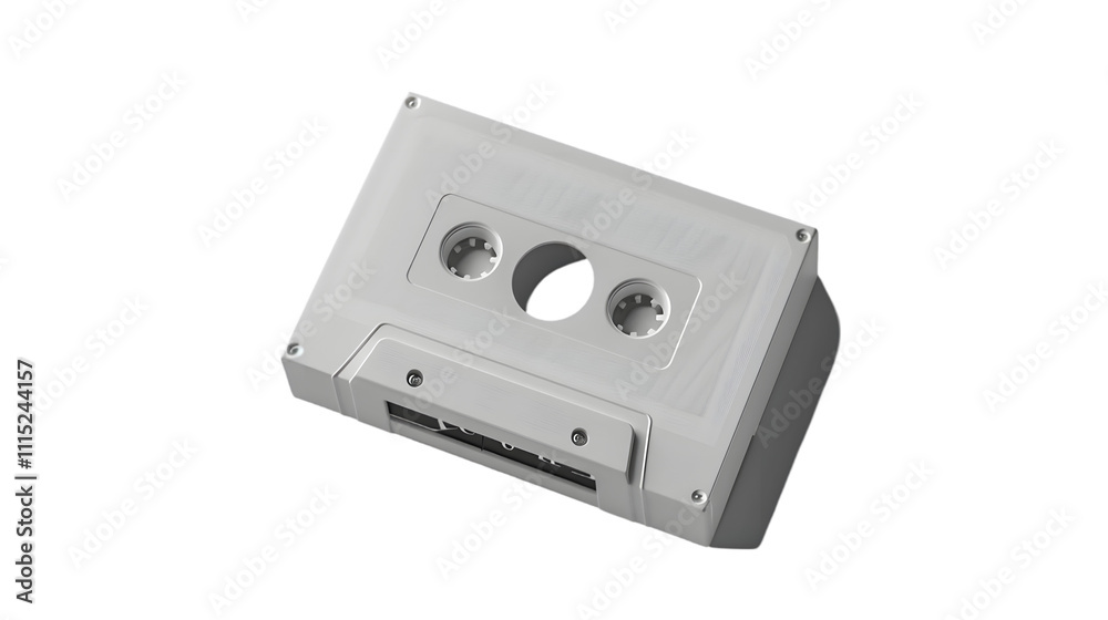 Blank cassette tape box design mockup, isolated on a transparent ...