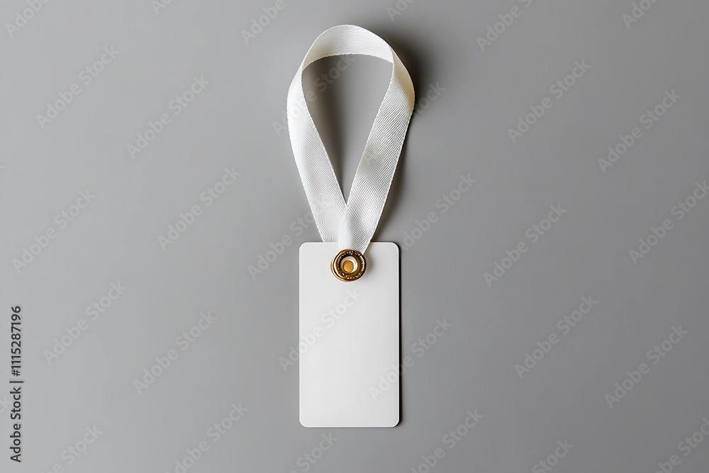 Blank badge mockup isolated on black. Plain empty name tag mock up ...