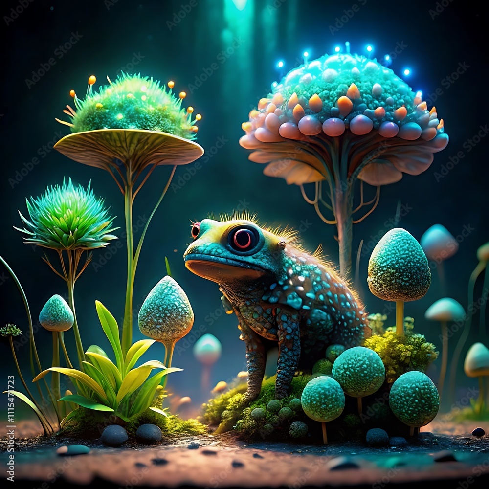 Design unique plants and animals based on specific themes, like ...