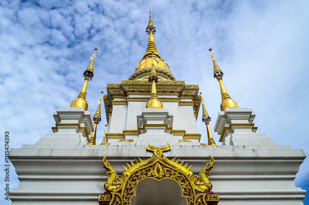Pagoda Lanna Architecture, Symbols of Buddhism, South East Asia at Wat ...