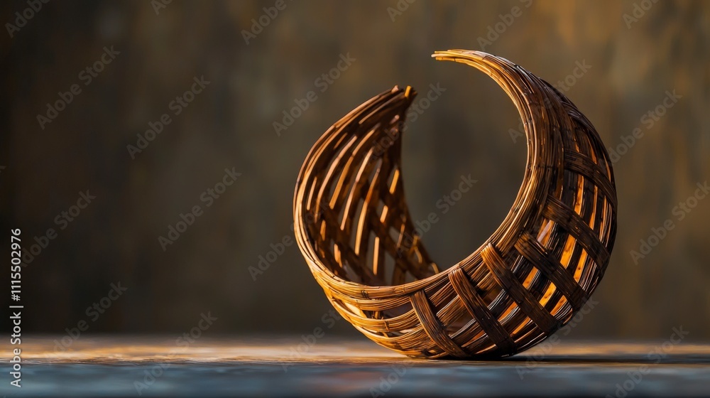 Delicately bent rattan sculpture in thailand elegant dance ...