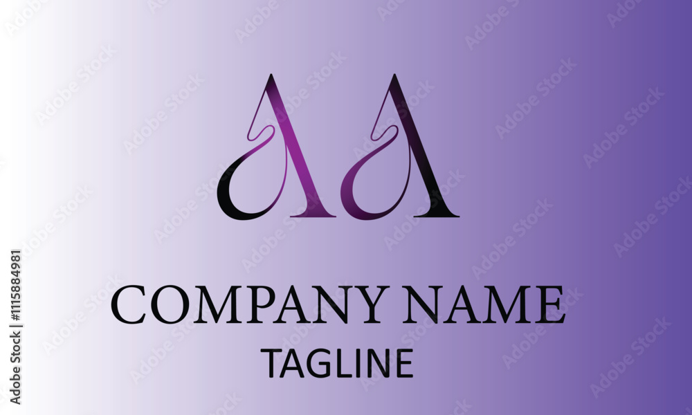 AA initial logo | initial based abstract modern minimal creative logo, vector template image ...