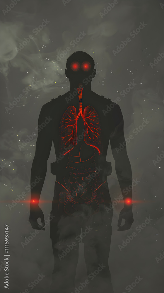Visual Guide to Symptoms and Areas Affected by VX Nerve Gas Exposure ...
