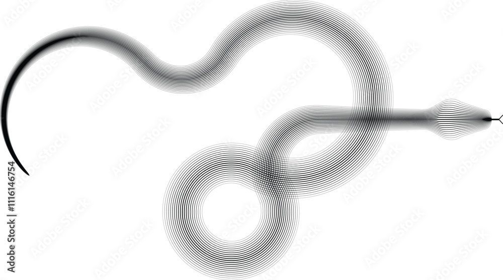 Chinese new year 2025 zodiac snake symbol collection .design elements ...