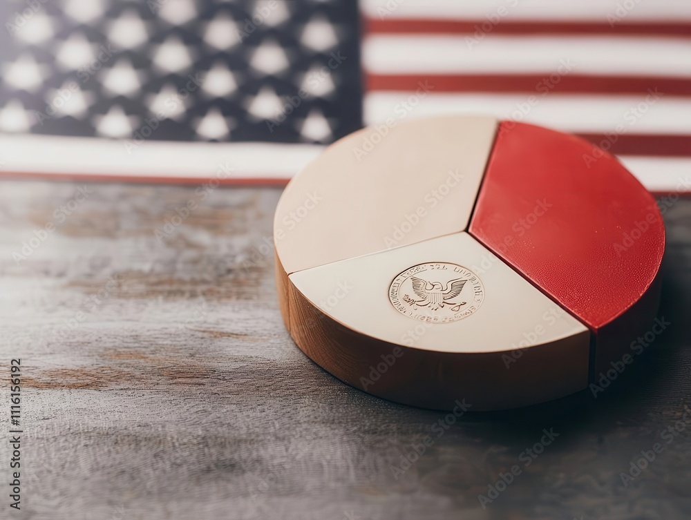 Digital pie chart showing sections of the economy with the Federal ...