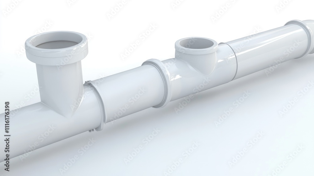 Polyethylene drainage pipe system for sanitary applications with ...