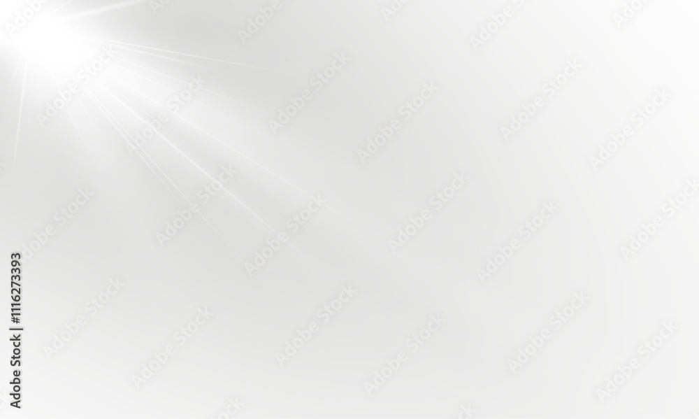 White lens shine spark, star sunlight vector, sparkle effect, stadium ...