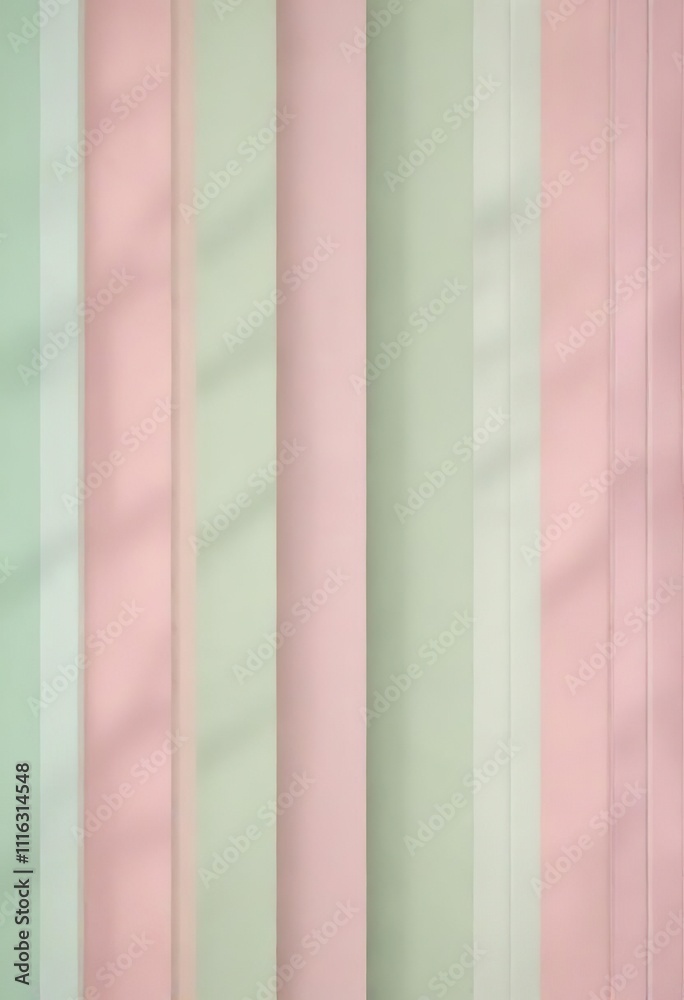 Pastel color palette background with vertical pink and green stripes ...