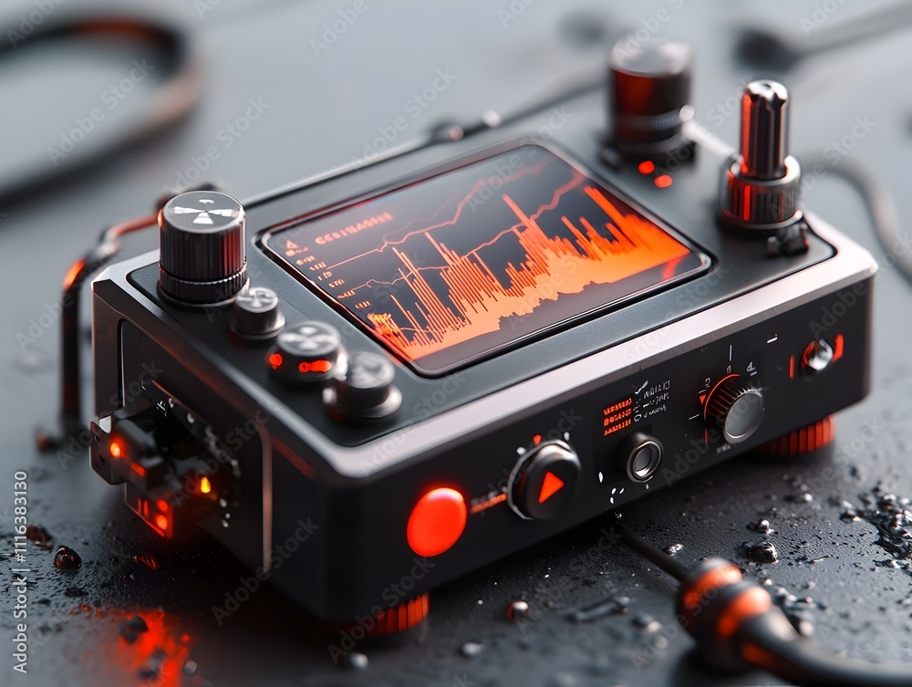 State of the art seismograph charting the shockwaves of a catastrophic ...