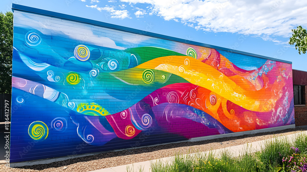 Vibrant Mural Capturing the Essence of Autism Spectrum Disorder (ASD ...