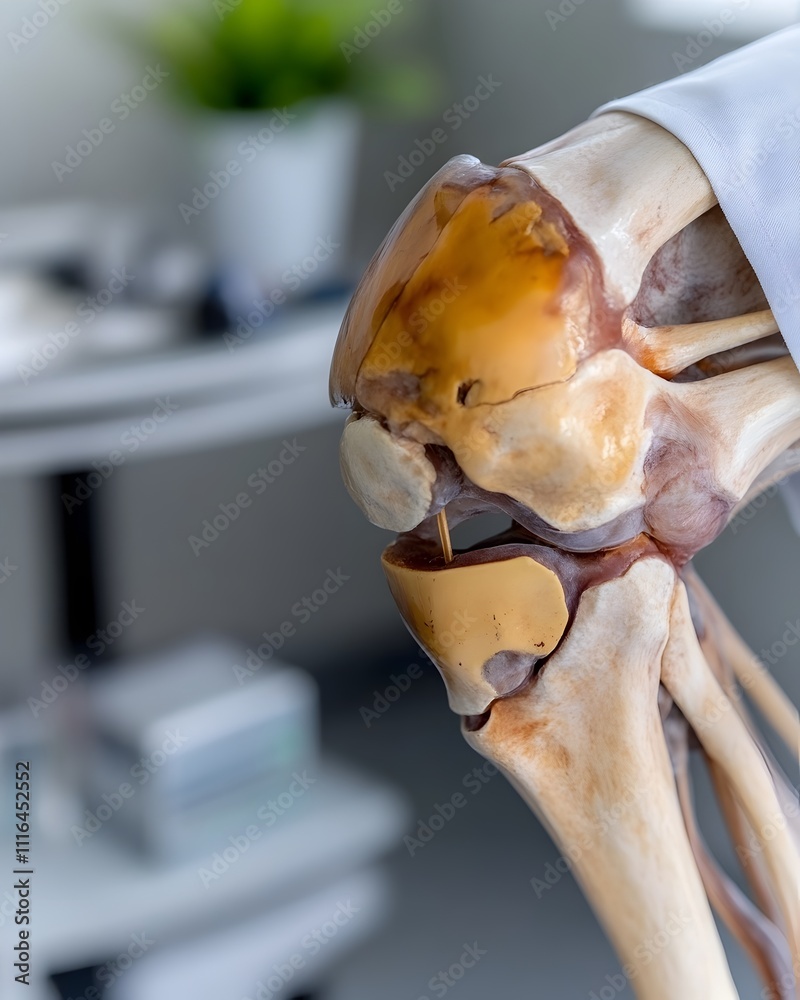 Severely Arthritic Elderly Knee Joint Showing Extensive Cartilage Loss ...