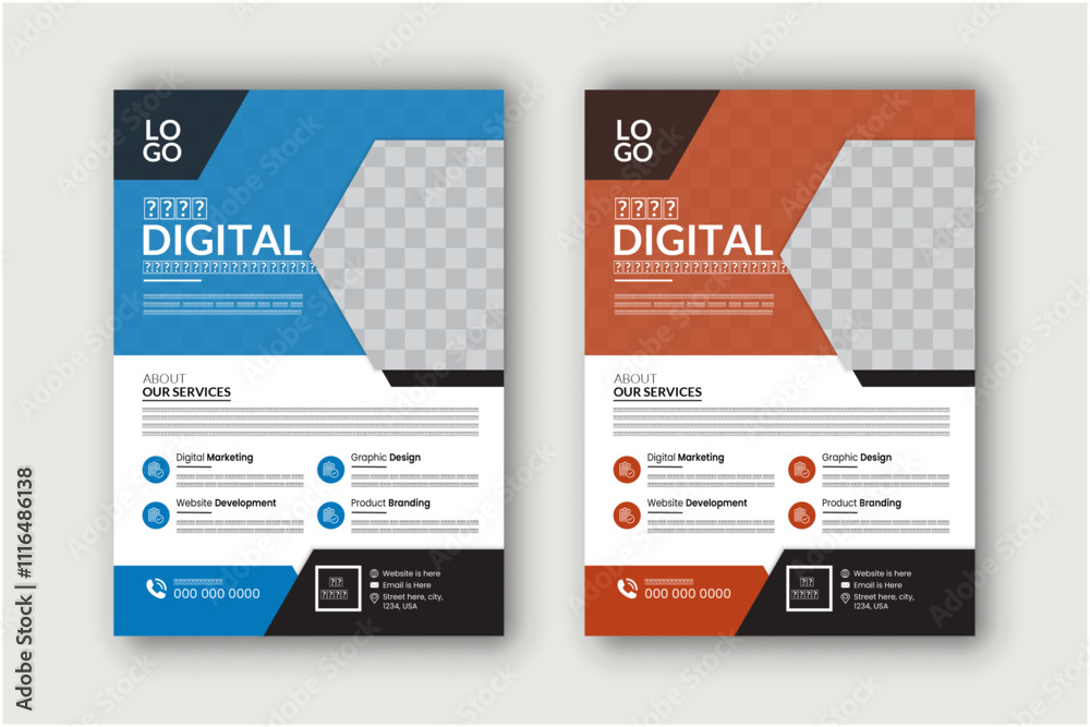 Digital Marketing flyer design And Corporate business multipurpose ...
