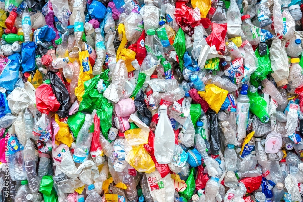 Plastic waste management challenge urban environment photo collection ...