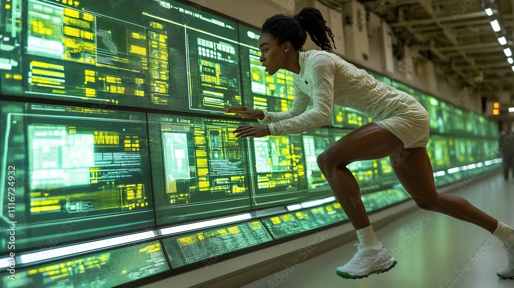 Neon glow hormonal balance map visualizing how hormone fluctuation ...