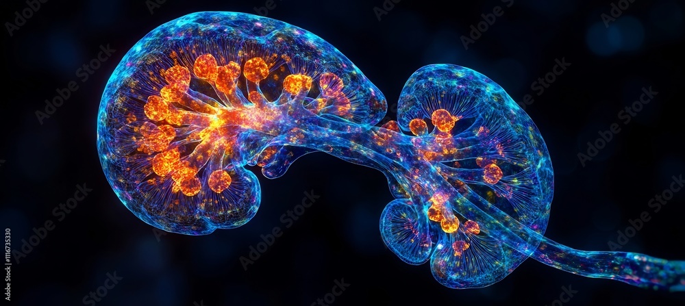 Lupus nephritis glomerular filtration visualization showing how immune ...