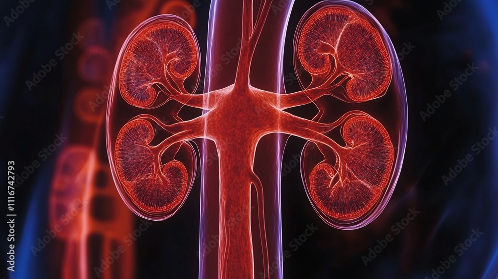 Kidney function blueprint showing Chronic Kidney Disease CKD ...