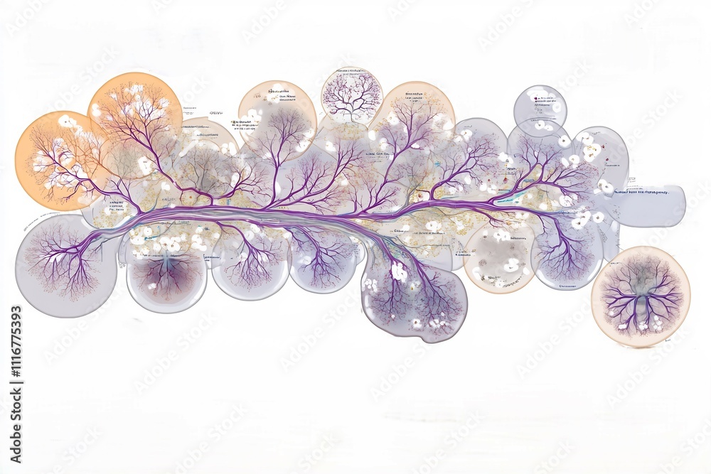Pulmonary infections dynamic breathing flowchart showing progression of ...