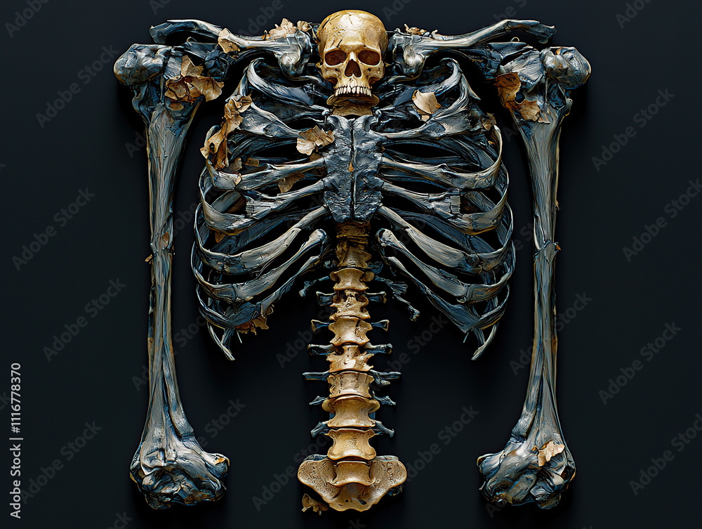 alphabet, bones, letters, skeleton, spooky, eerie, creepy, horror ...