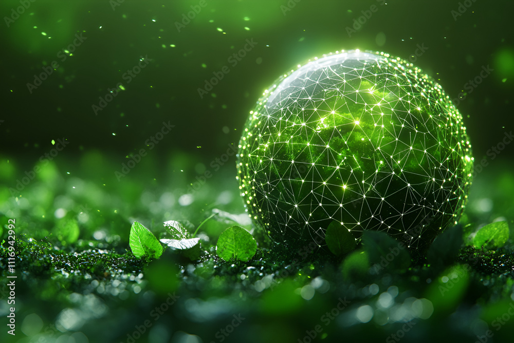 white vector environmental icon,ecosystem, hexagon,green technology ...