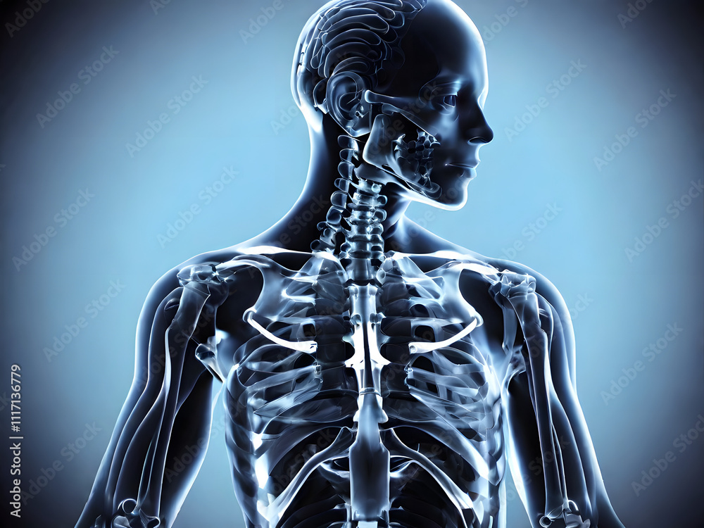 x ray of human skeleton , internal structure of the human body Stock ...
