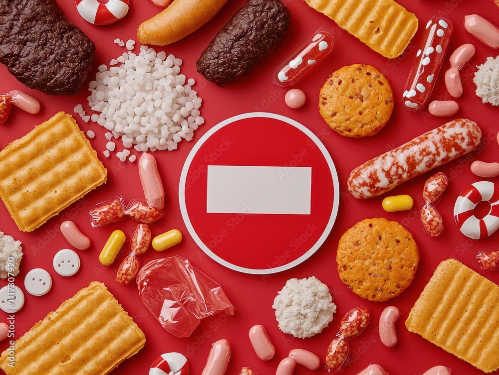 Dangers of sodium in instant foods a bold warning label concept for ...
