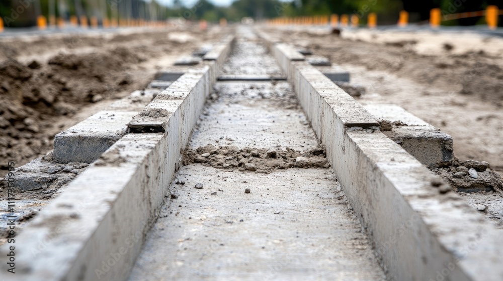 Blank spaces between concrete slabs can contribute to soil drought and ...