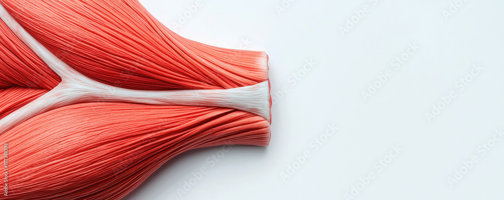 Detailed view of muscle tissue highlighting anatomy and structure for ...