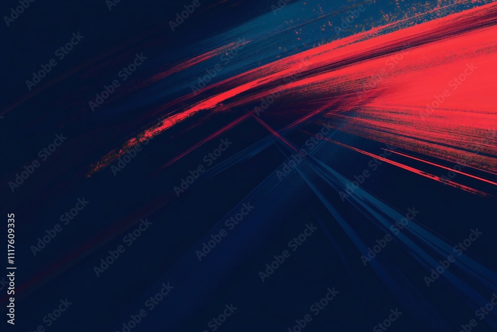 Abstract racing design, red and blue color scheme, speed lines ...