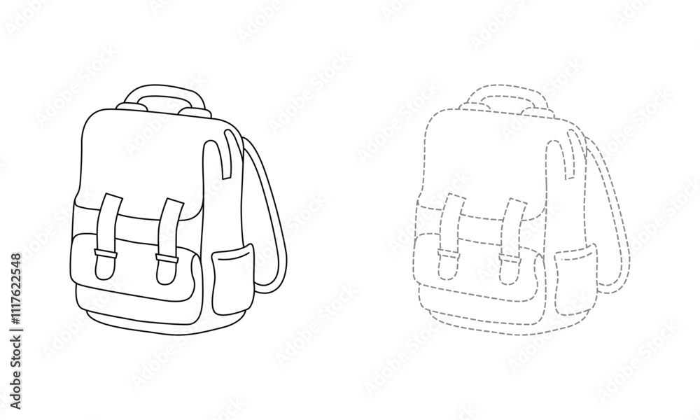 Tracing lines for toddlers. Handwriting practice sheet. Educational ...