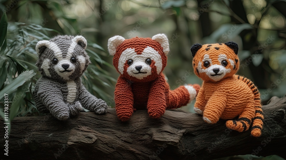 Endangered species crochet plushies, wildlife conservation theme ...