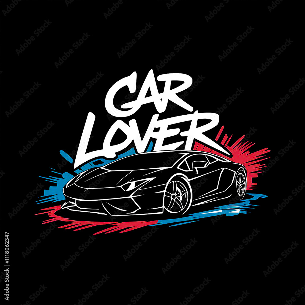 car lover, vector, and PNG car illustration graphic design for print, t ...