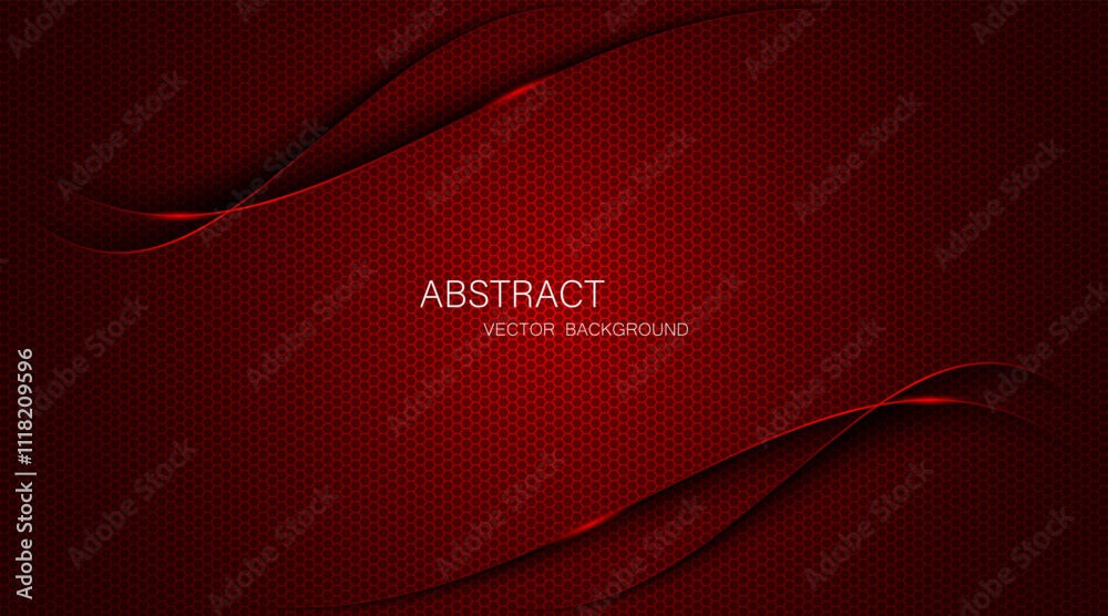 Abstract red steel mesh background with red glowing lines with free ...