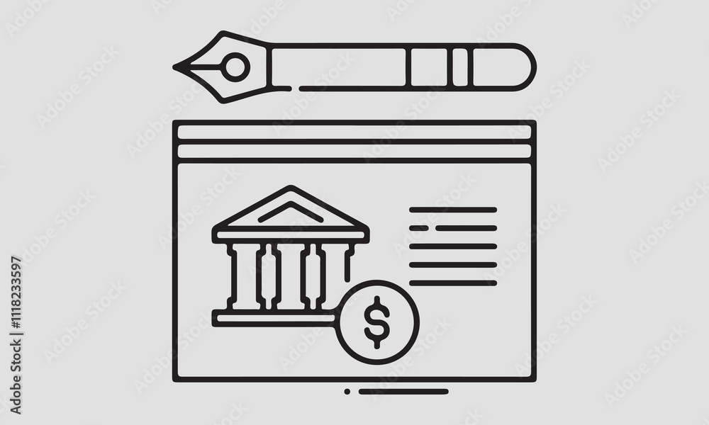 Bank examiner vector design stock illustration-Bank examiner vector ...