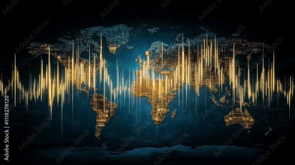 World map, detailed global map for travel, education, business ...