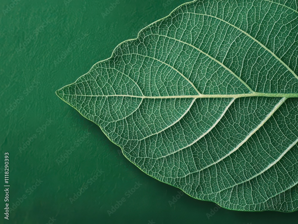 natural transpiration concept. A close-up of a leaf releasing water ...