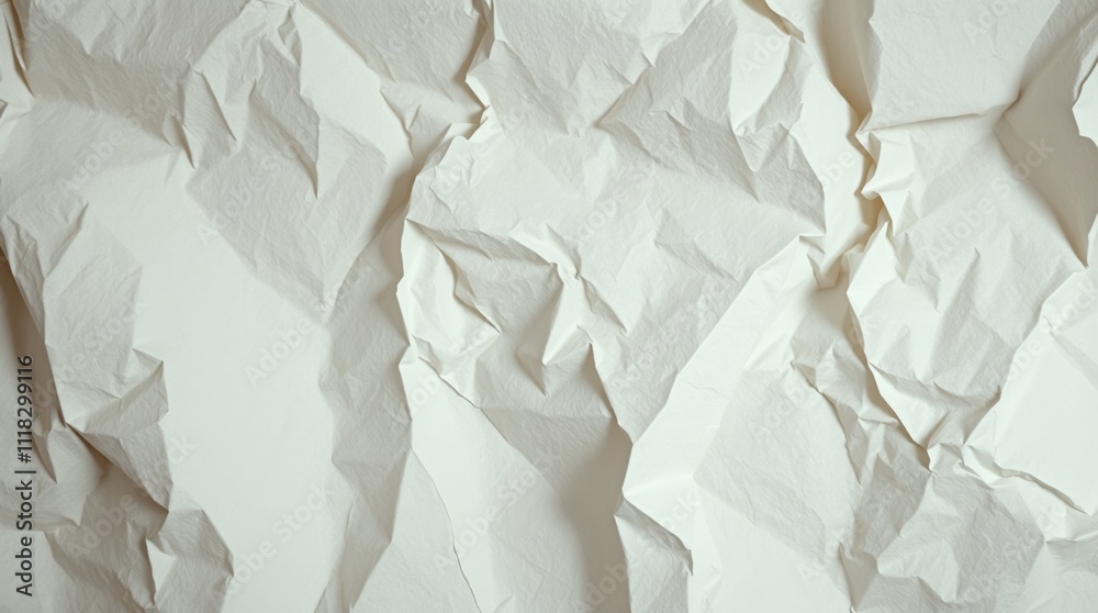 Backdrop photo of Photo of crumpled sheet of toned white paper ...