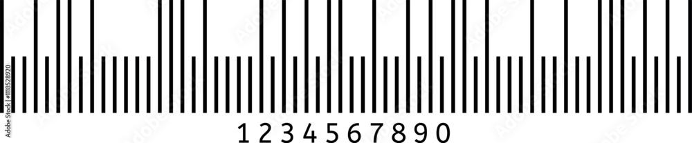 Black and white barcode with numbers underneath representing retail ...
