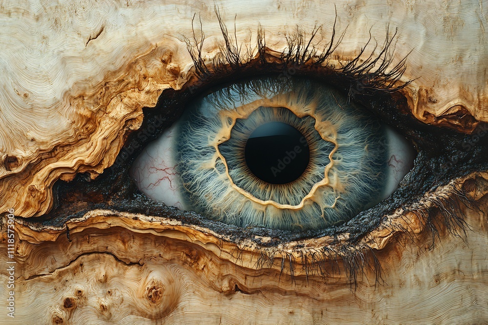 Layered crosssection of eye illustrating the different layers such as ...