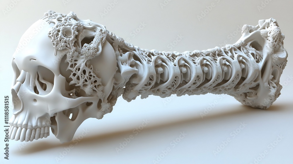 Realistic 3D Model of Lower Limb Bones Highlighting Femur Tibia Fibula ...