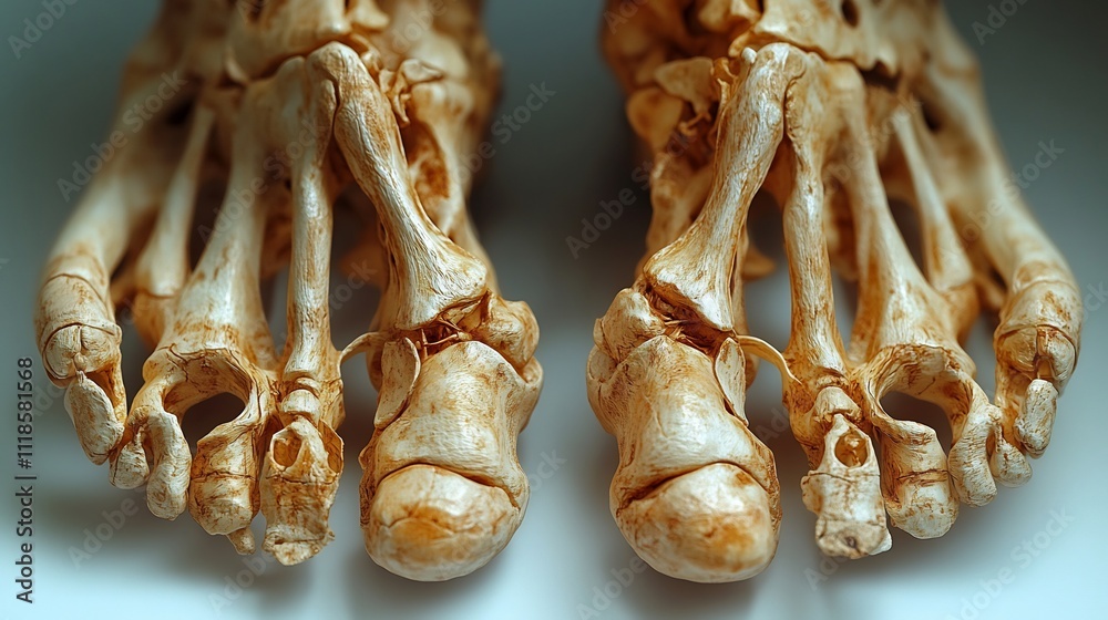 Realistic 3D Model of Lower Limb Bones Highlighting Femur Tibia Fibula ...