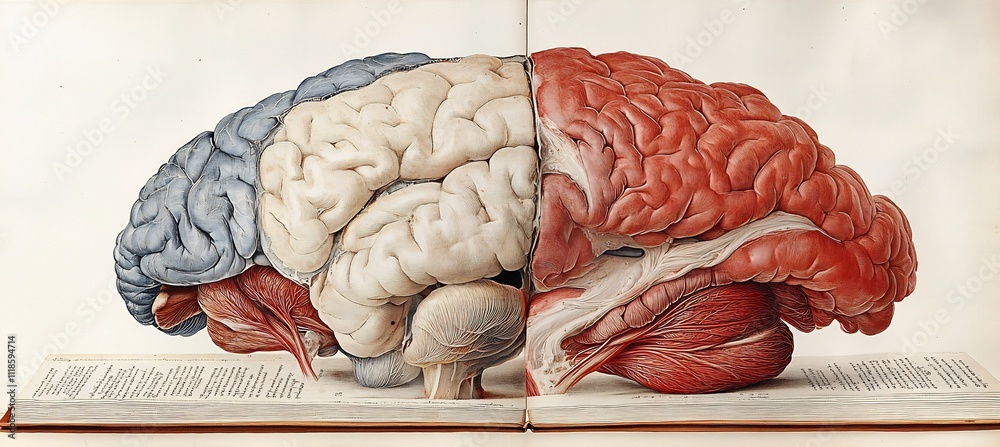 Ilustración de Stock Anatomical crosssection depth showing layered ...