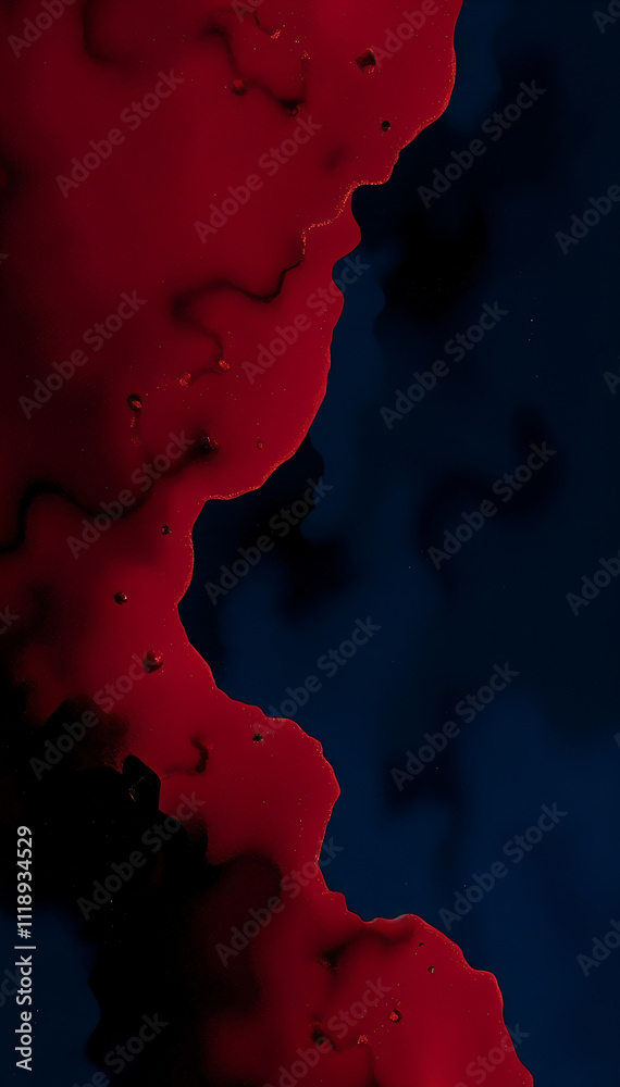 Organic melted red and blue land with velvety textures for smartphone ...