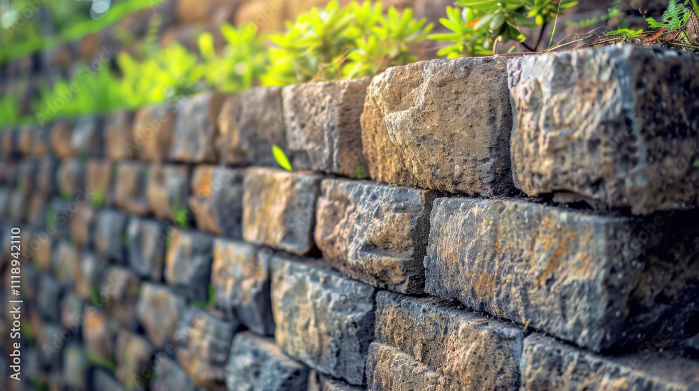 Retaining Wall: Used in landscaping, these engineered walls are ...