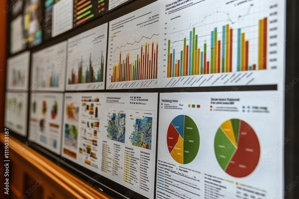 Data visualization presentation at corporate conference business analysis environment ...