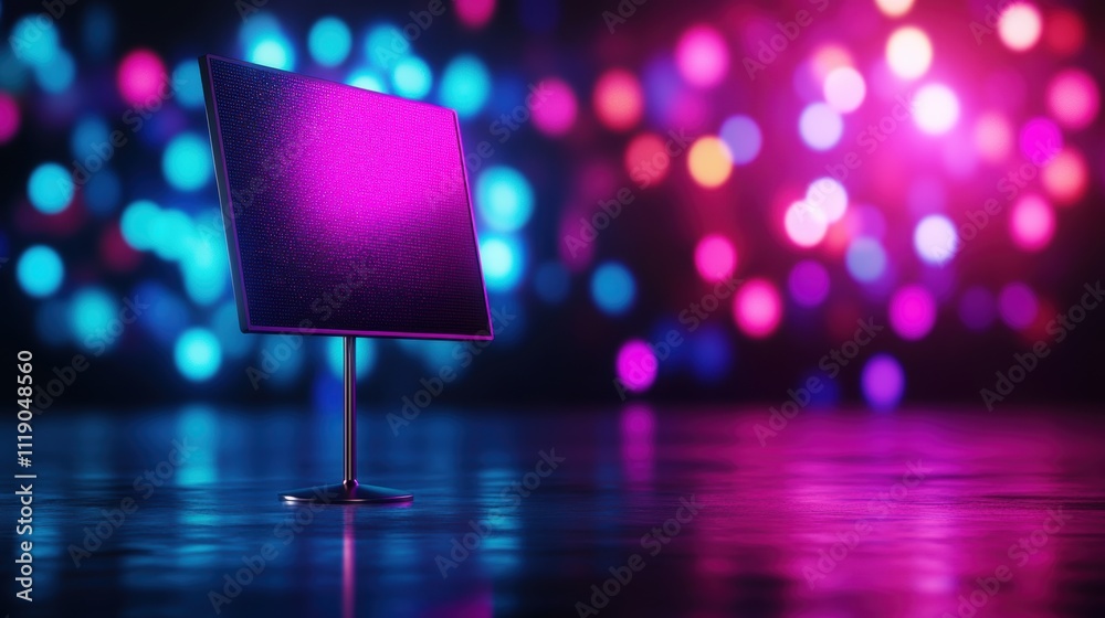 Dynamic light display urban event digital art installation nighttime ...