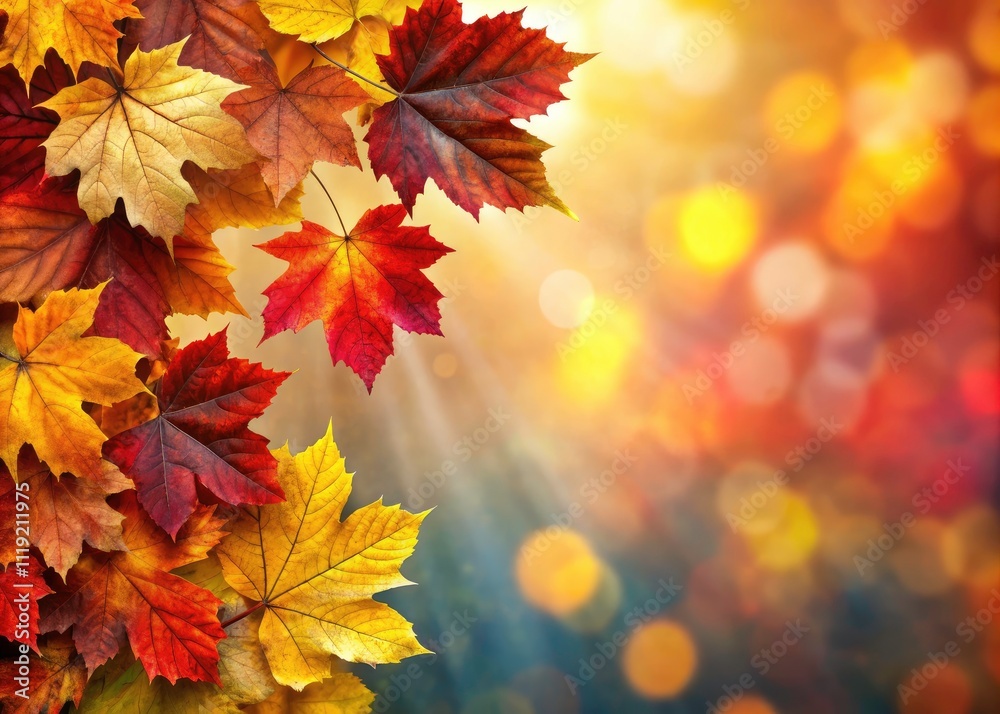 Autumn Leaves PNG, Fall Foliage Background, Red Orange Yellow Leaves ...