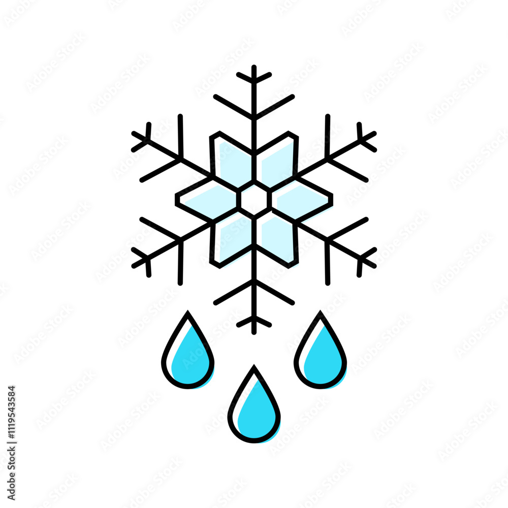 safe thawing food safety color icon vector. safe thawing food safety ...