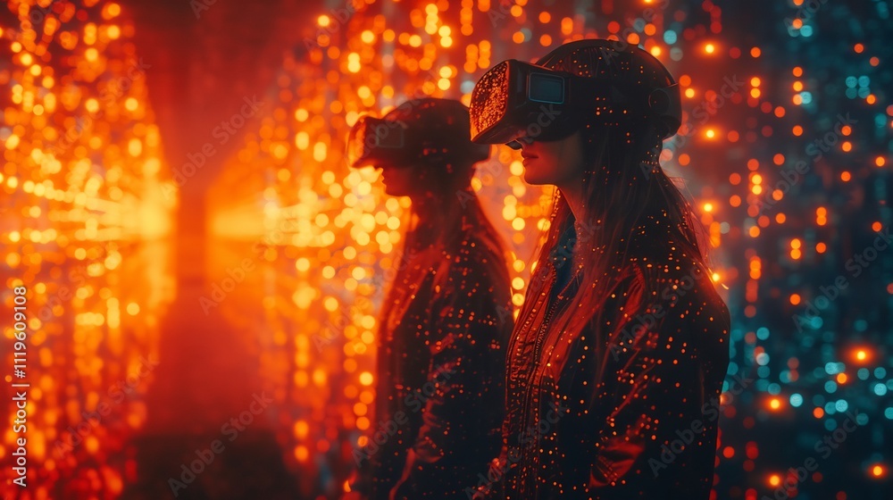 Artistic depiction of digital twin technology virtual models mirroring ...