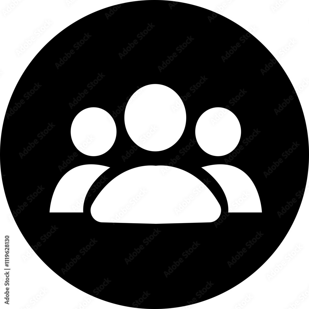 People flat icon. Team user icon. Community icon User profile symbol ...
